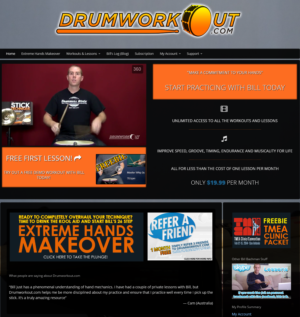 Bill Bachman's Drumworkout.com
